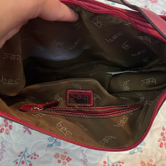 boc | Bags | Boc Born Concepts Western Purse Shoulder Bag Maroon Red ...